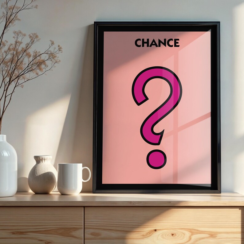 Monopoly Chance Card Poster: Vintage Board Game Art Print - Etsy Australia