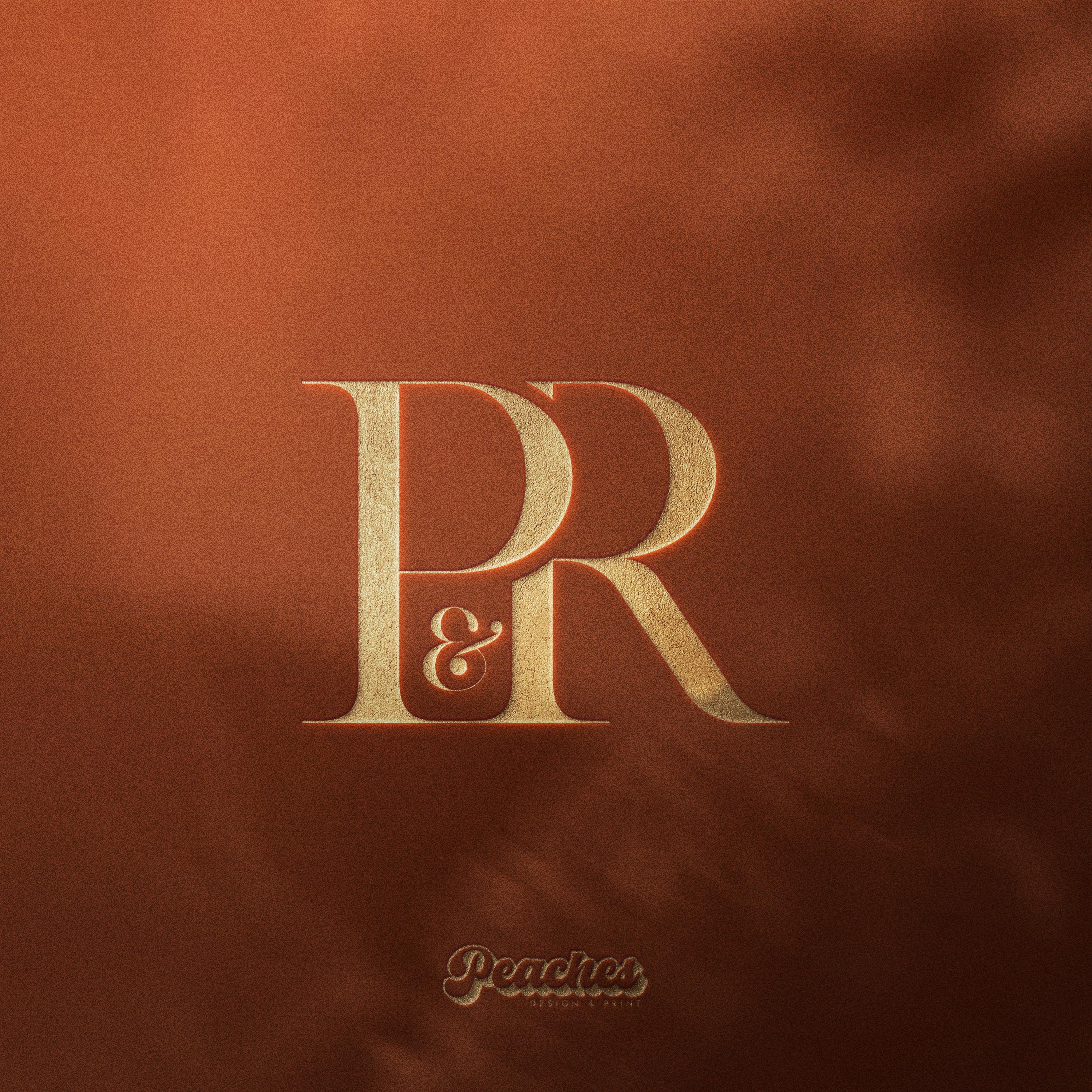 P&R Wedding Monogram | PR Logo - Etsy
