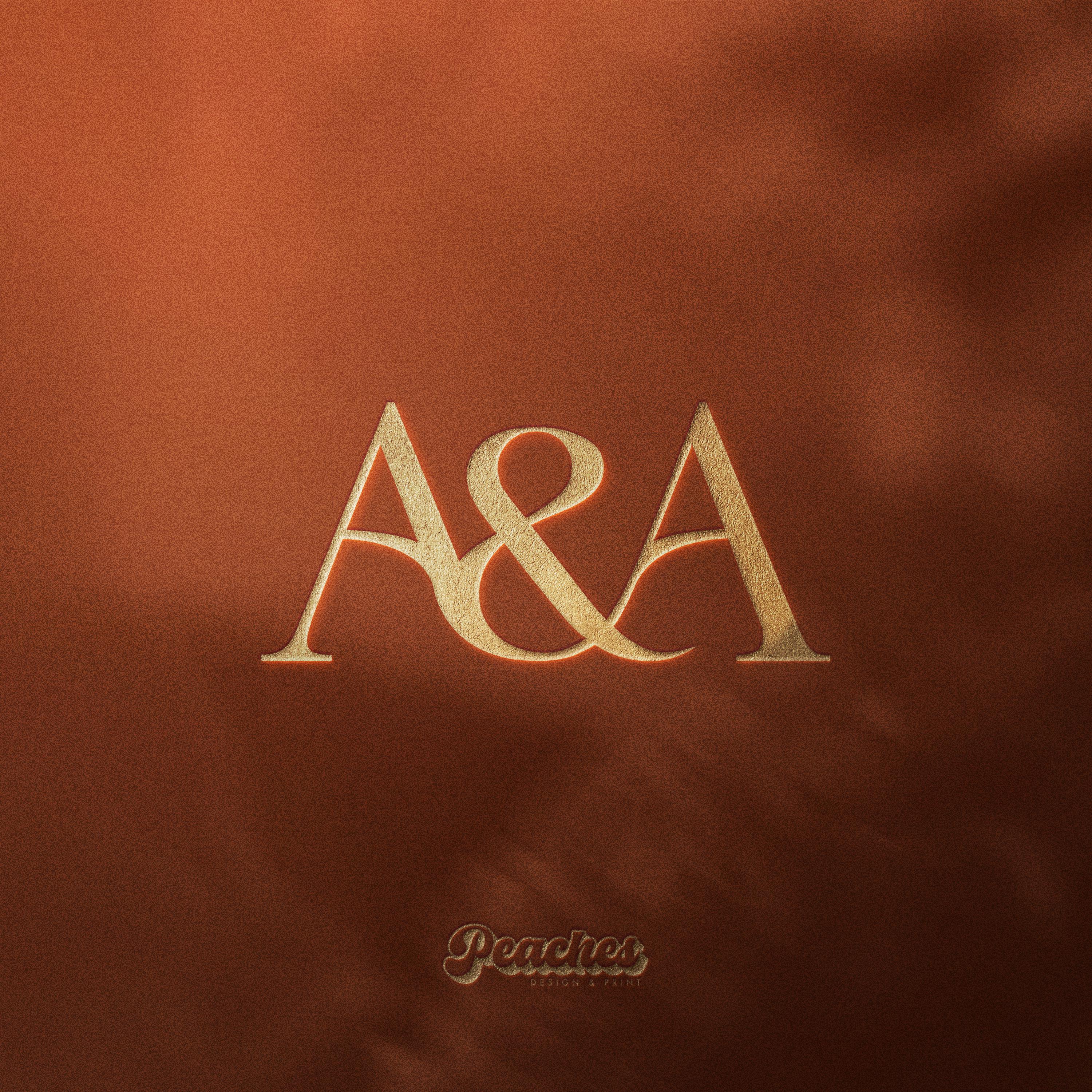 A&A Wedding Monogram | AA Logo - Etsy