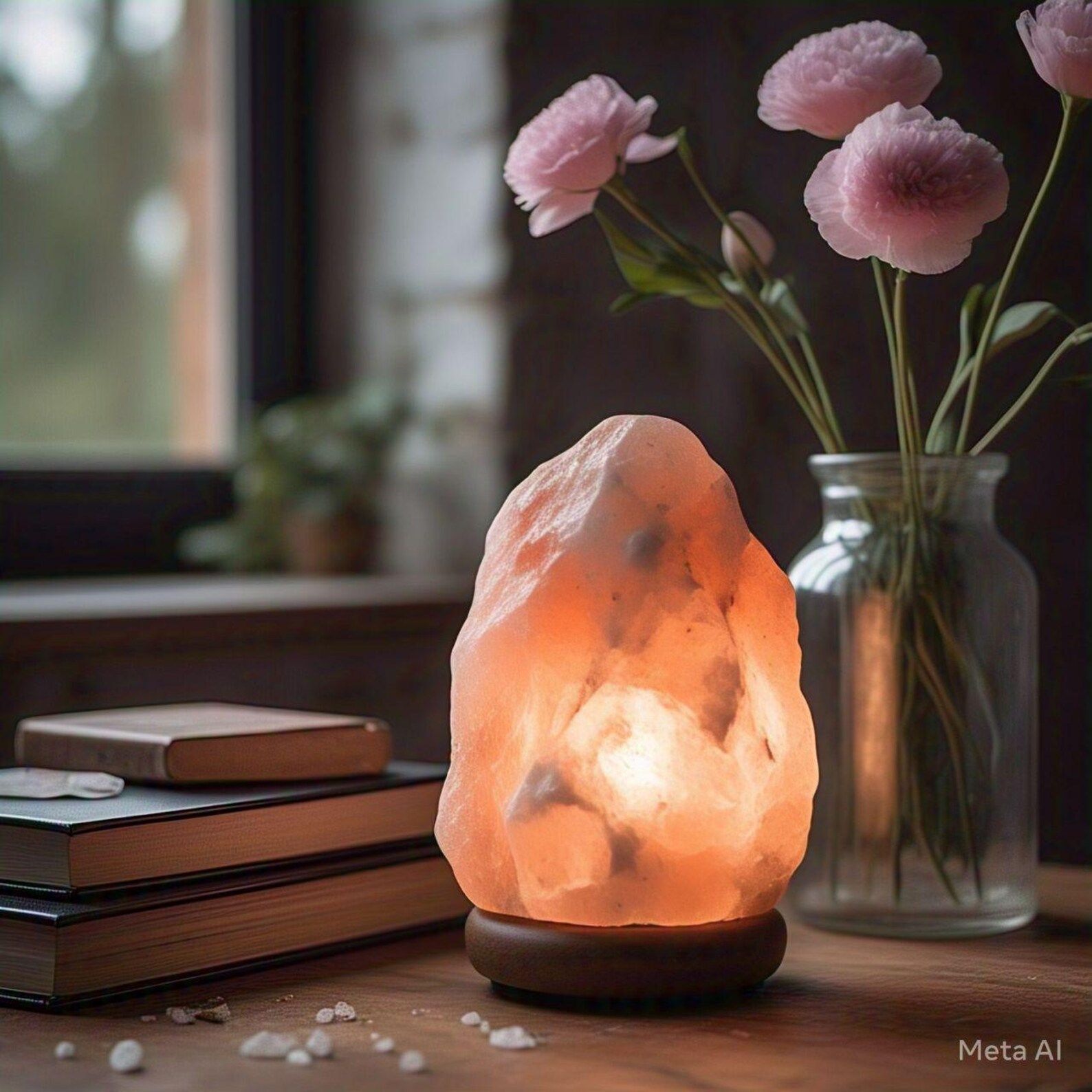 Himalayan Pink Salt Lamp,natural Air Purifier, Handcrafted Home Decor ...