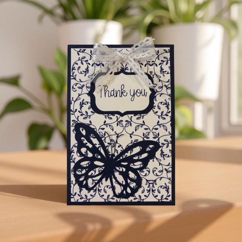 Handmade Thank You Card - Etsy