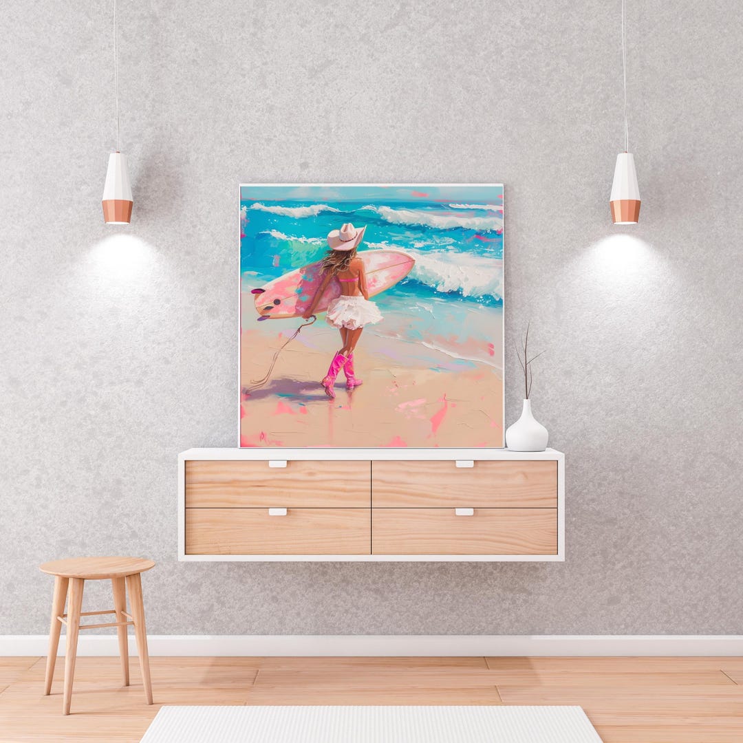 Coastal Cowgirl Printable Poster Print,girly Digital Download Aesthetic ...