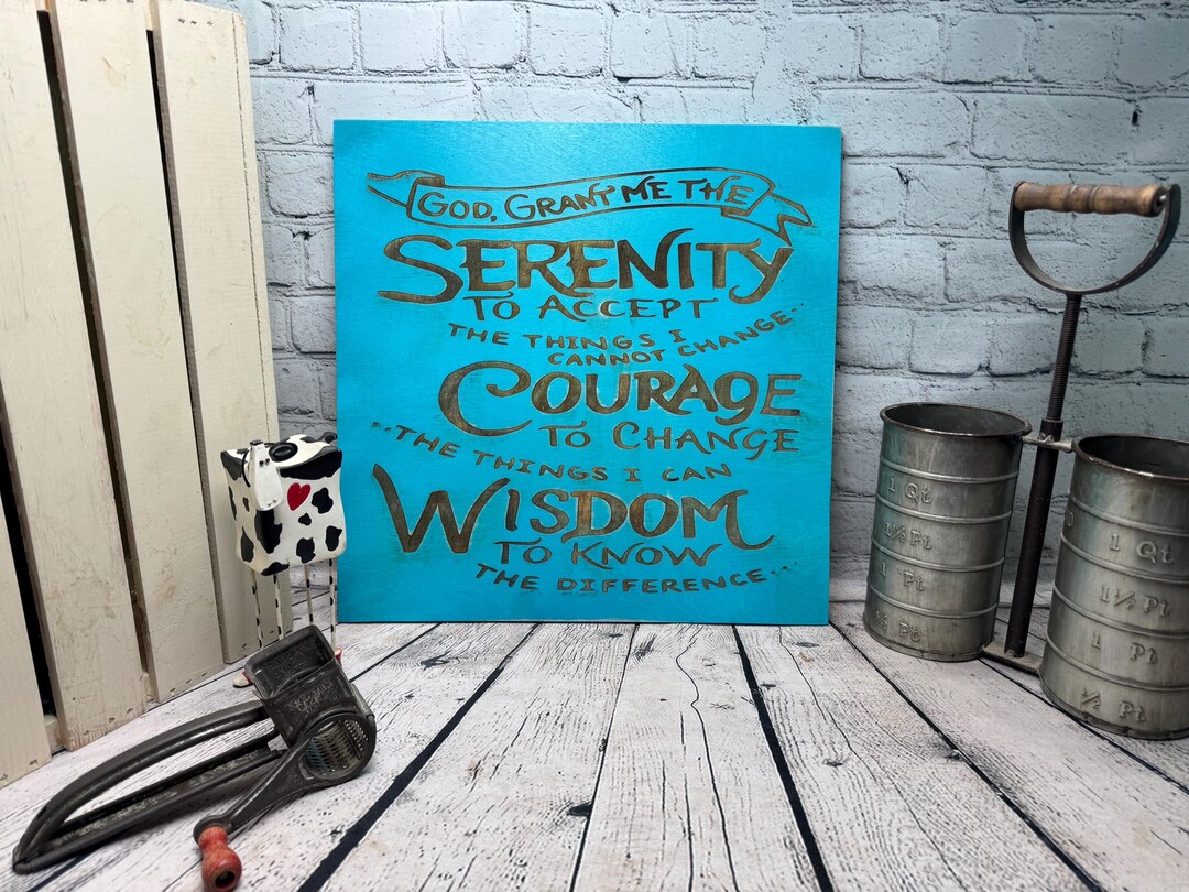 Serenity Prayer Narcotics Anonymous Wall Decor - Etsy