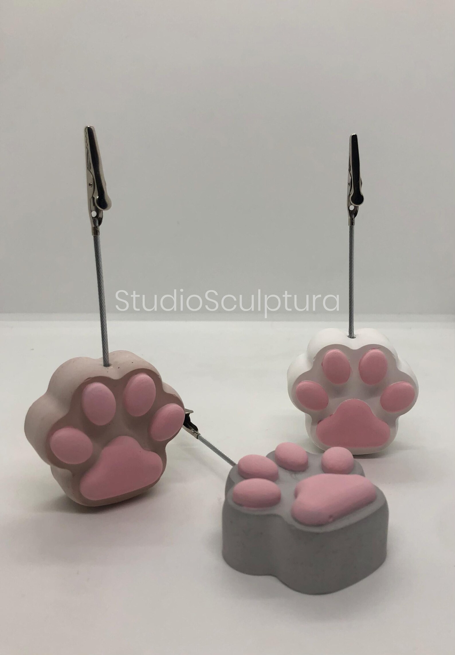 Cat Paw Note Holder | Unique Desk Accessory | Studying Room Object ...
