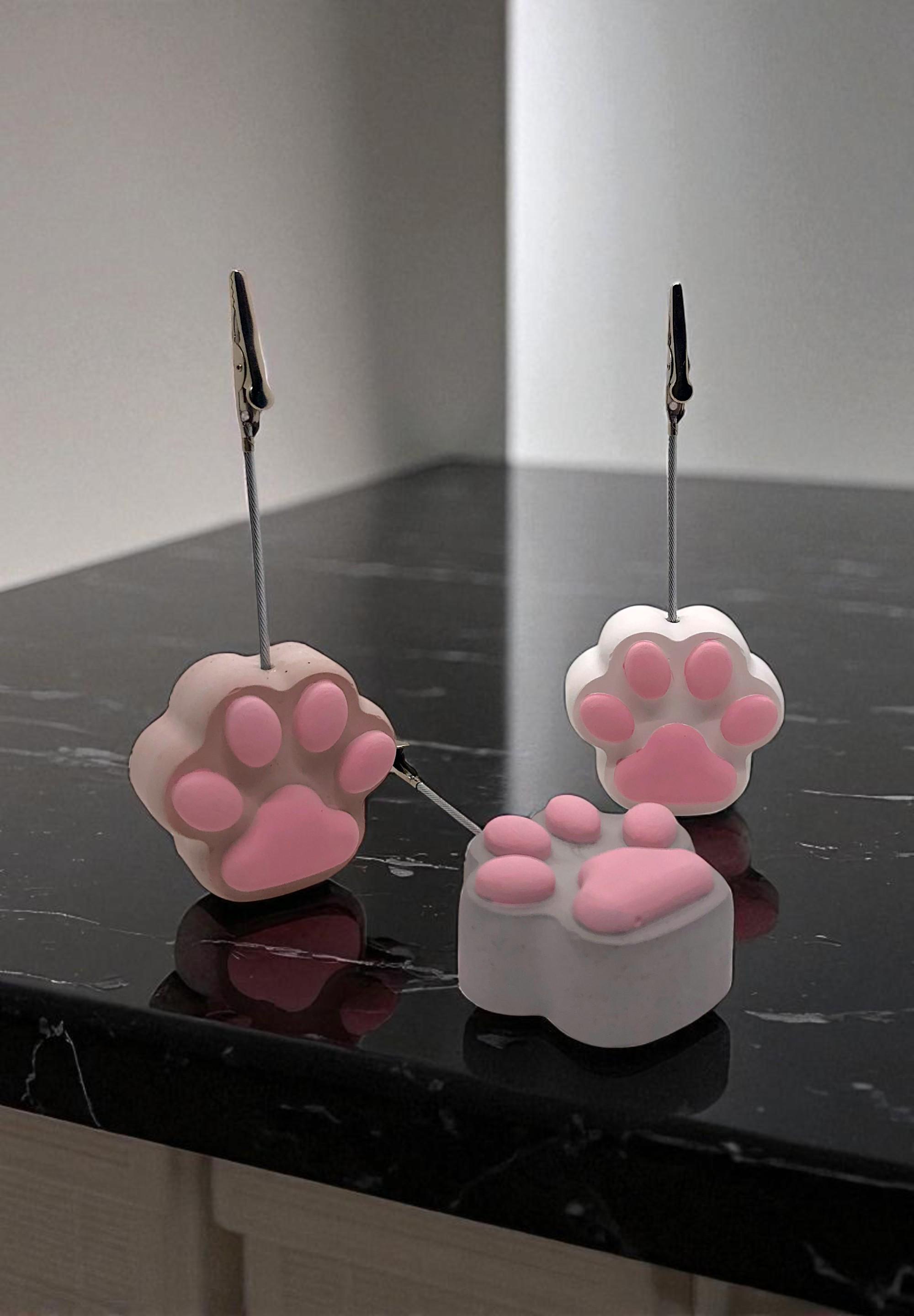 Cat Paw Note Holder: Desk Photo Clip, Cat Lover Gift - Etsy