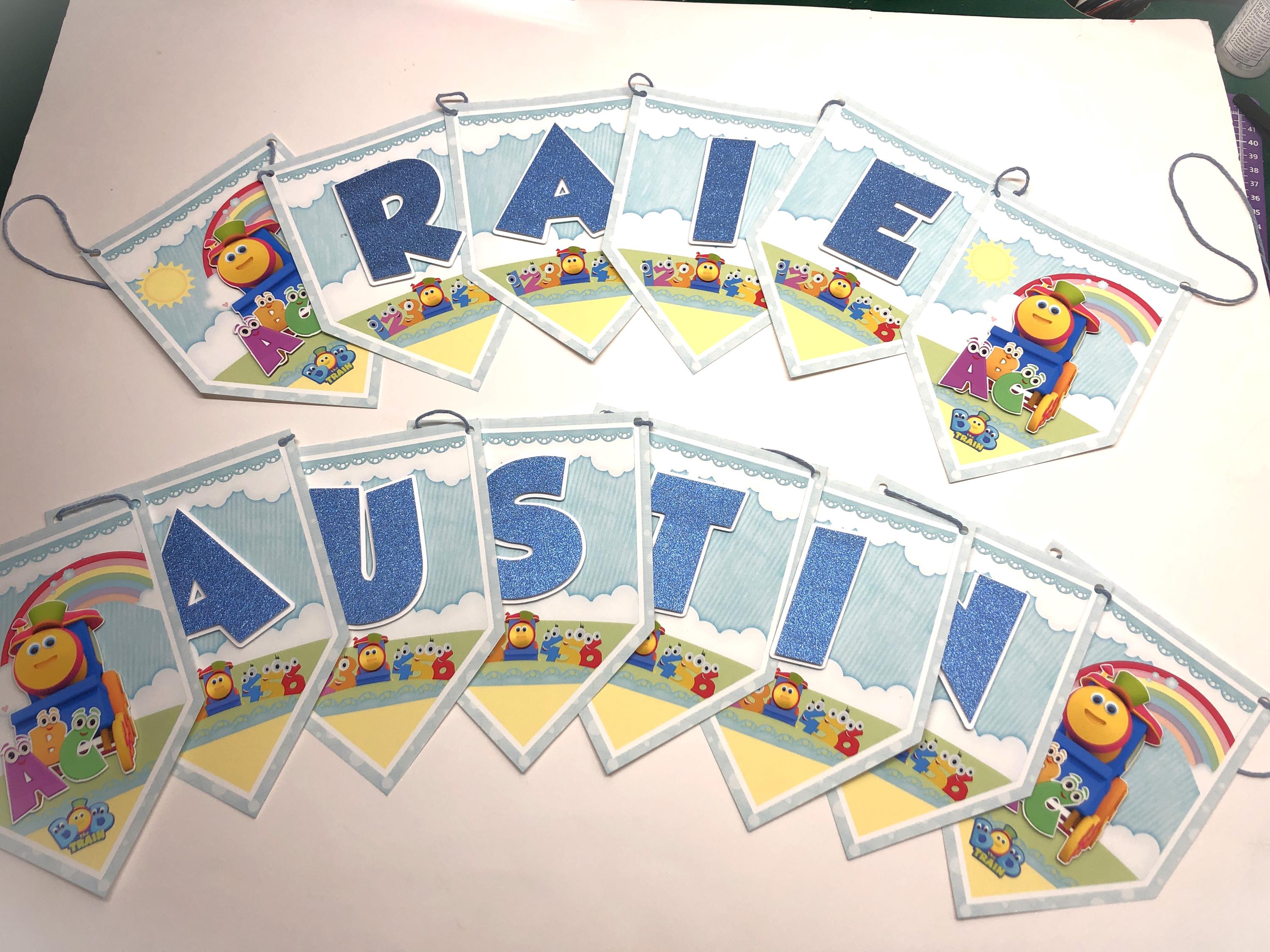 Bob the Train Birthday Banner: Handmade Party Decoration - Etsy