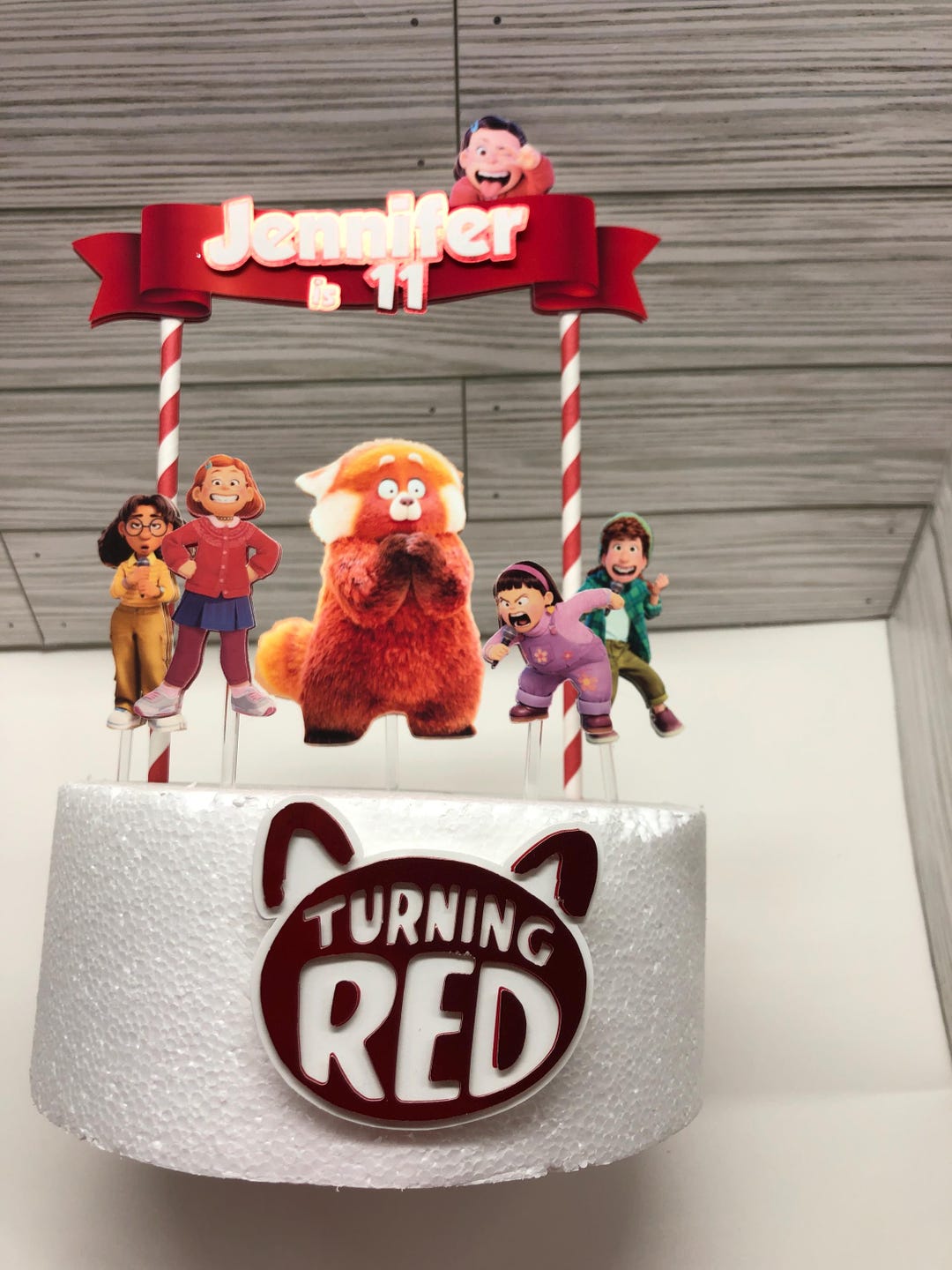 Turning Red Cake Topper / Bday Cake Topper - Etsy