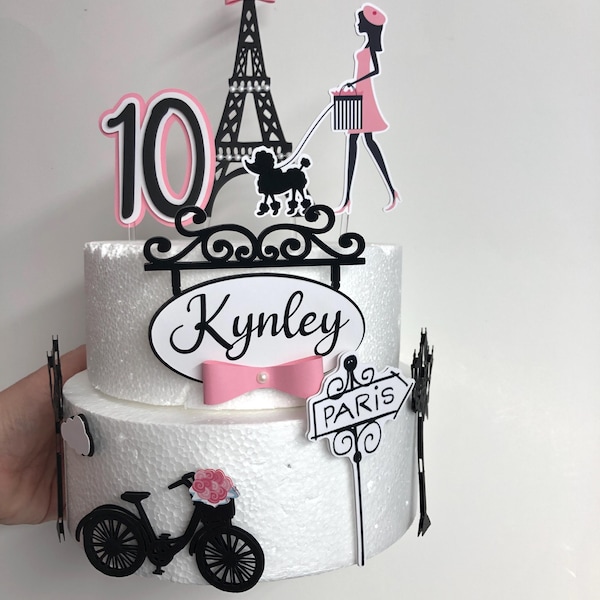 Eiffel Tower Cake Topper - Etsy