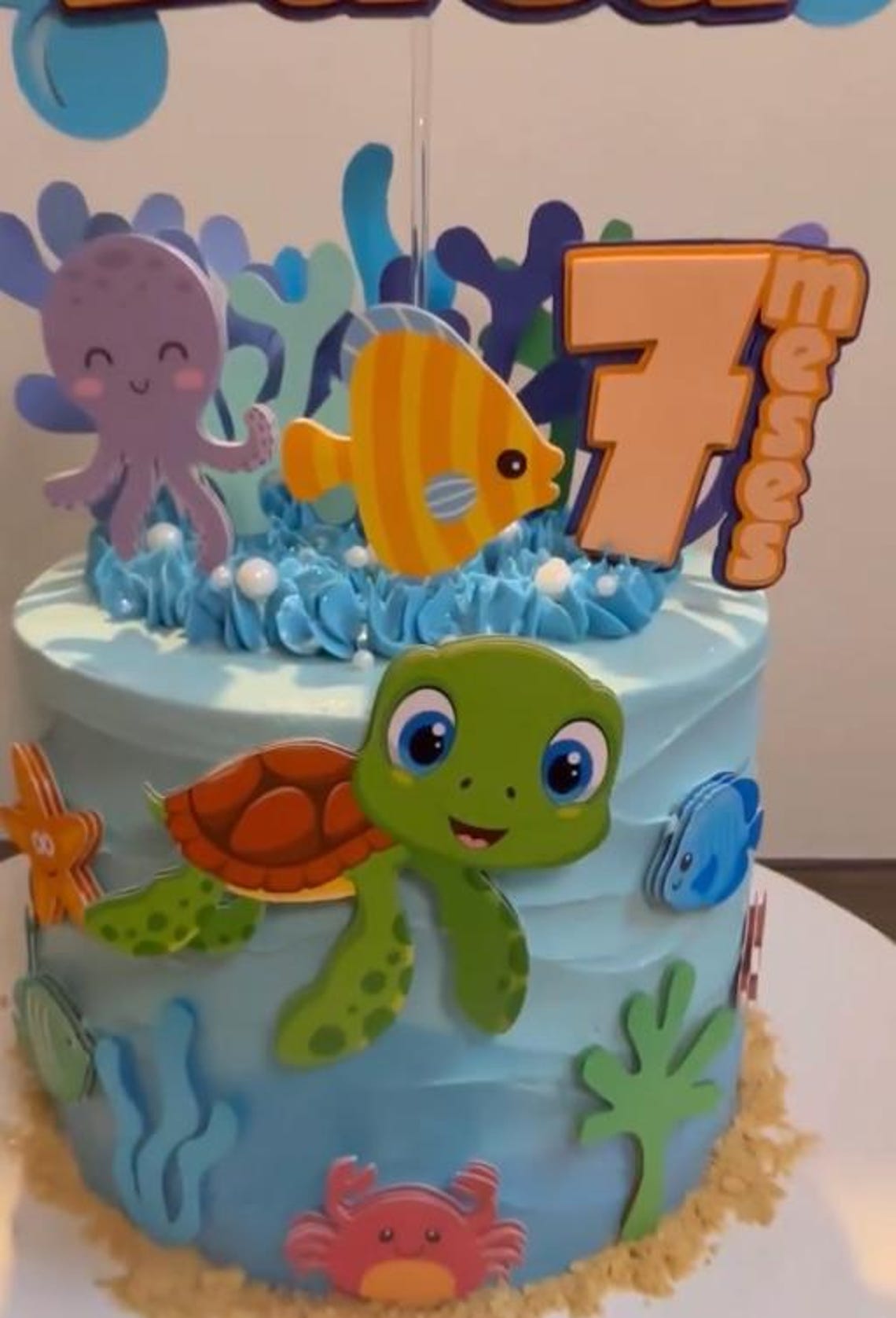 Under the Sea Cake Topper - Birthday Party / Ocean Cake Topper - Etsy