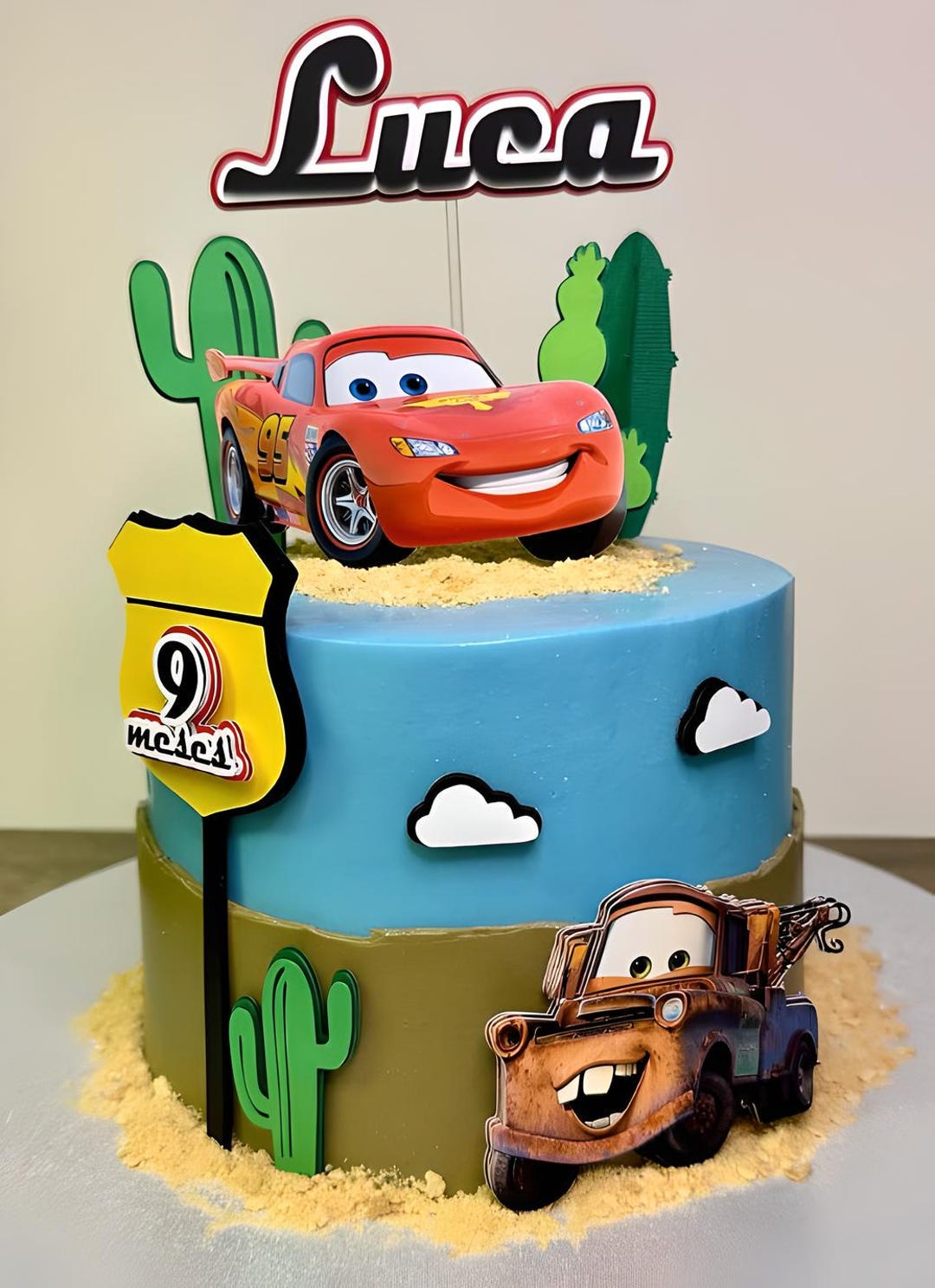 Cars Theme Cake Topper - Birthday Party / Bday Cake Topper - Etsy