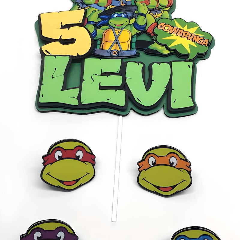 Turtle Cake Topper - Etsy