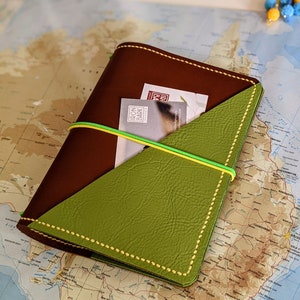 B6 Multi-colour Toffee With Buttermint Leather Cover With Inside ...