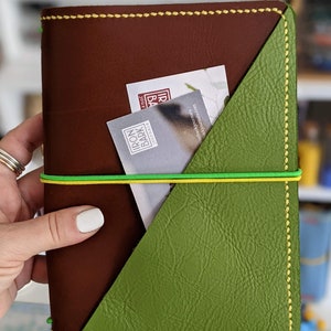 B6 Multi-colour Toffee With Buttermint Leather Cover With Inside ...