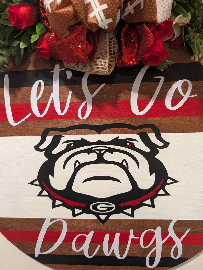Go Dawgs Large Hanging Welcome Sign - Etsy