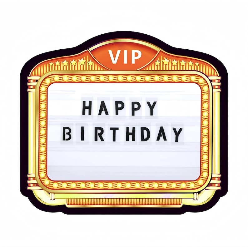 Custom LED Message Board Sign - Birthday Party Decor, Night Club VIP ...