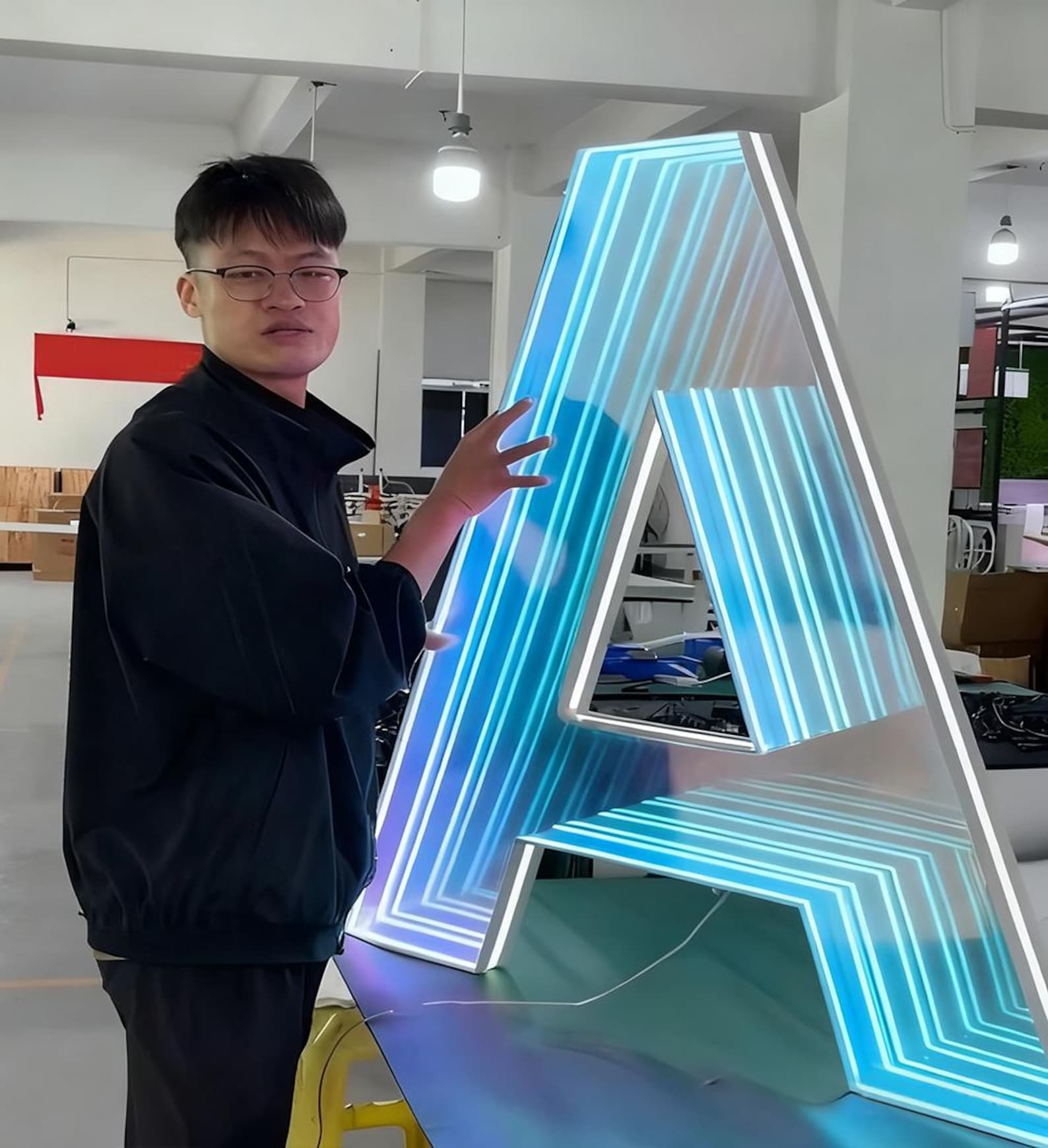 Infinity Mirror Business Sign, Channel Letters, Custom Infinity Mirror ...