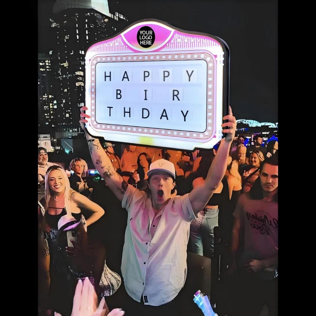 Light up Message Board - VIP Club Sign, Neon Wedding Decor, Birthday ...