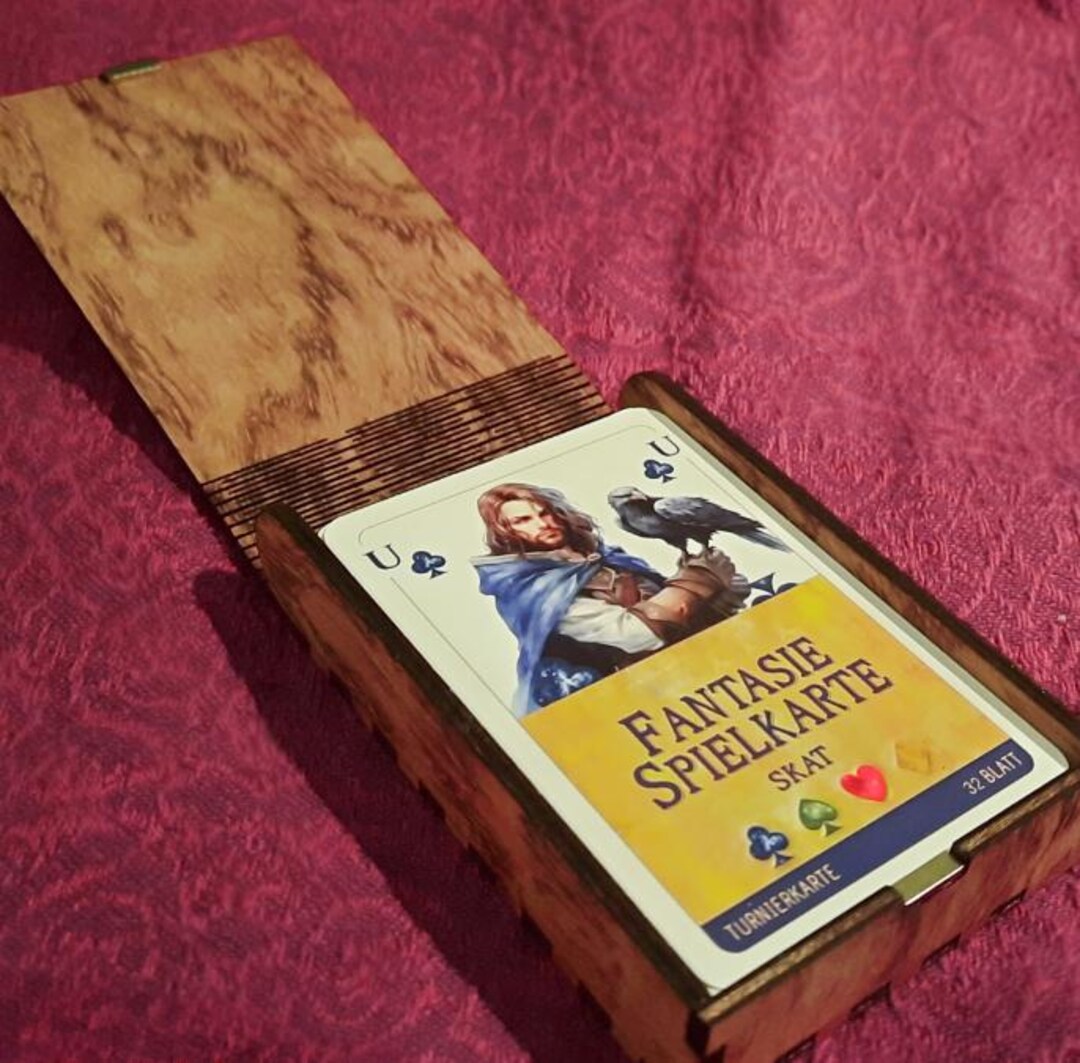 Fantasy Playing Card in a Filigree Wooden Box - Etsy