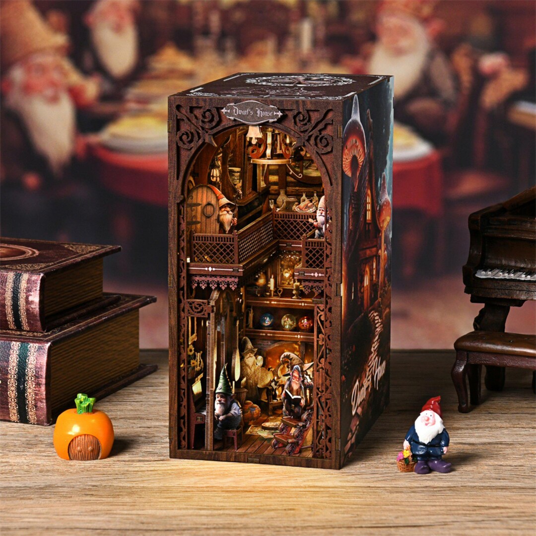 Snow White Book Nook DIY Kit Grimms Fairy Tale Bookshelf Insert ...