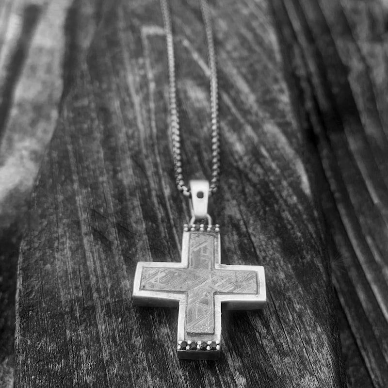 Meteorite Cross - Etsy