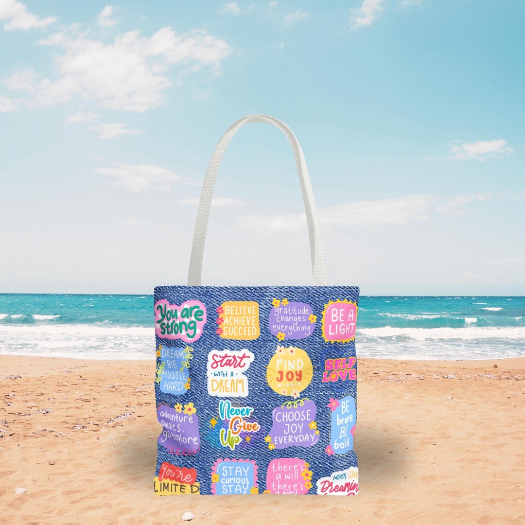 Inspirational Tote Bag, Motivational Tote Bags, Positive Affirmations ...