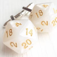 Personalized DND Cufflinks, D20 Cufflinks for DND Game Lovers, Dungeons ...