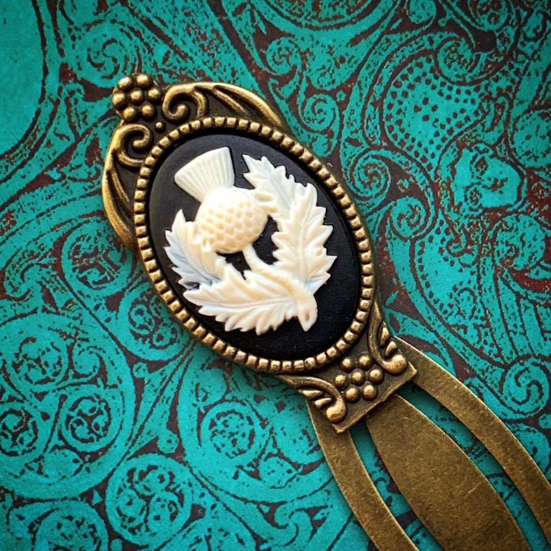 Scottish Thistle Bookmark Outlander Gifts Scotland Book Lover Gift - Etsy