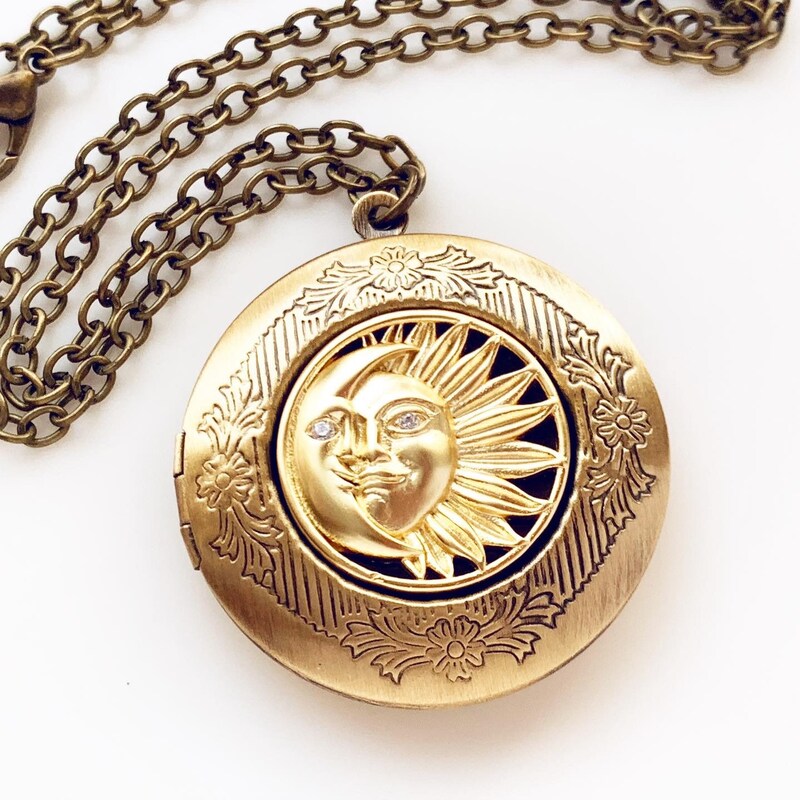 Moon Locket - Etsy