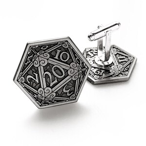 D20 Cufflinks Dungeons and Dragons Geek Wedding D&D Cuff Links Nerd ...
