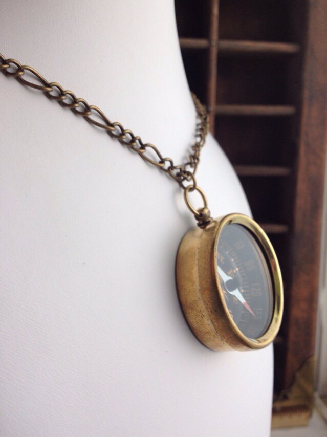 Real Working Compass Necklace Pirate Costume Functional | Etsy