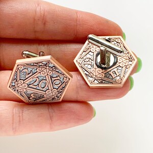 D20 Cufflinks Dungeons and Dragons Geek Wedding D&D Cuff Links Dungeon ...