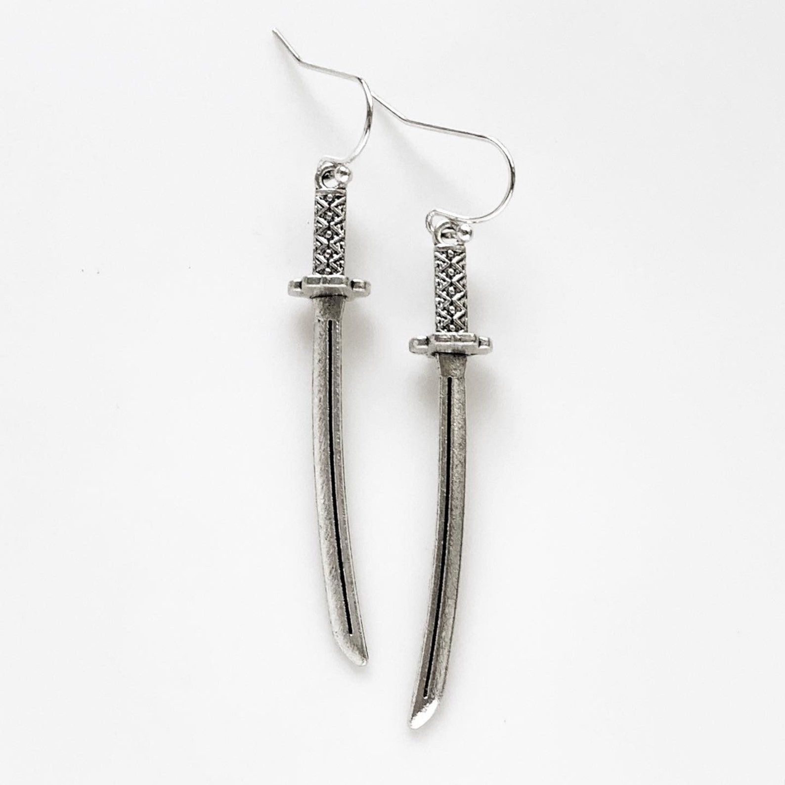 Sword Earrings Katana Earrings Samurai Earrings Japanese Sword - Etsy