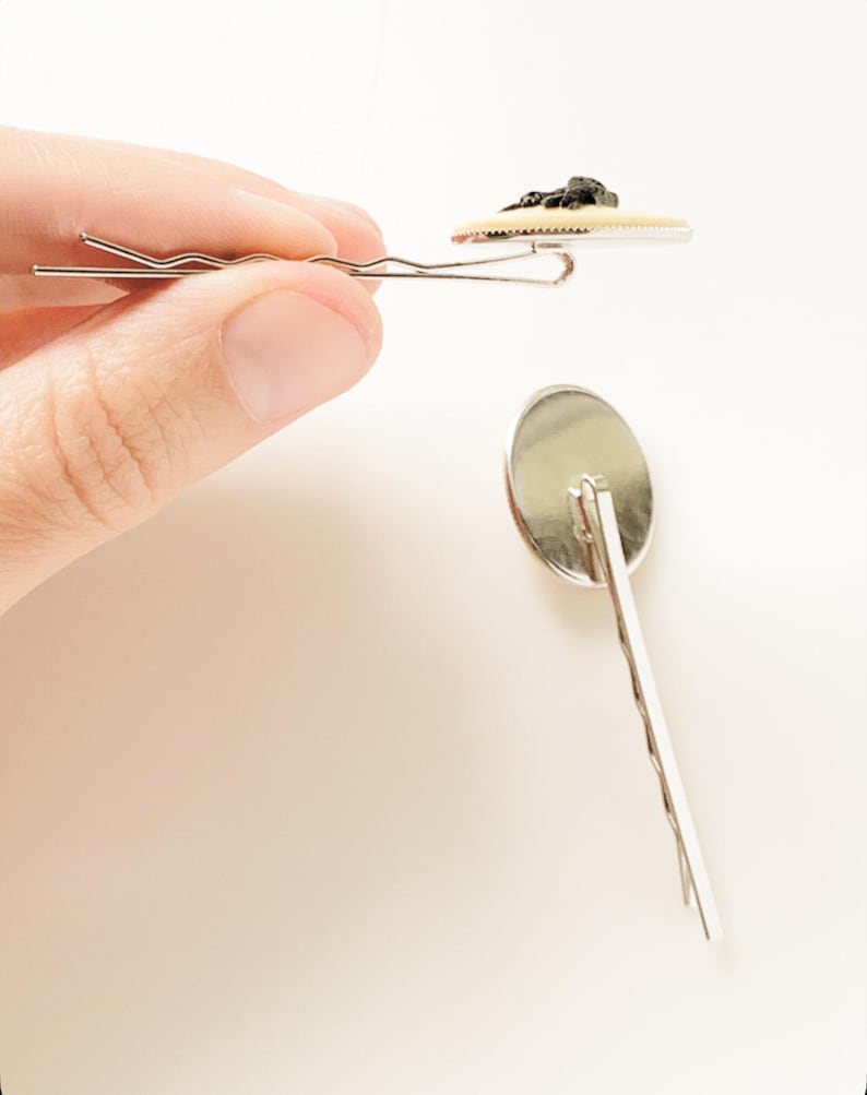 Raven Cameo Hair Pins Hair Clip Accessories - Etsy