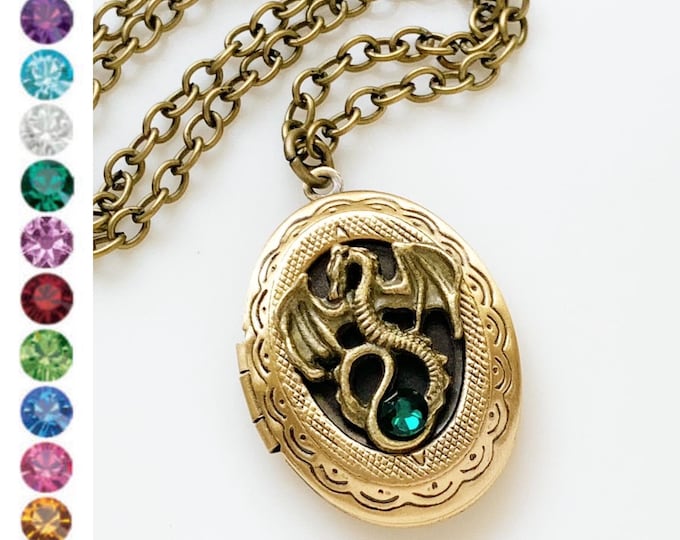 Dragon Locket, Dragon Necklace, Mythical Creature, Dragon Art, Dragon ...