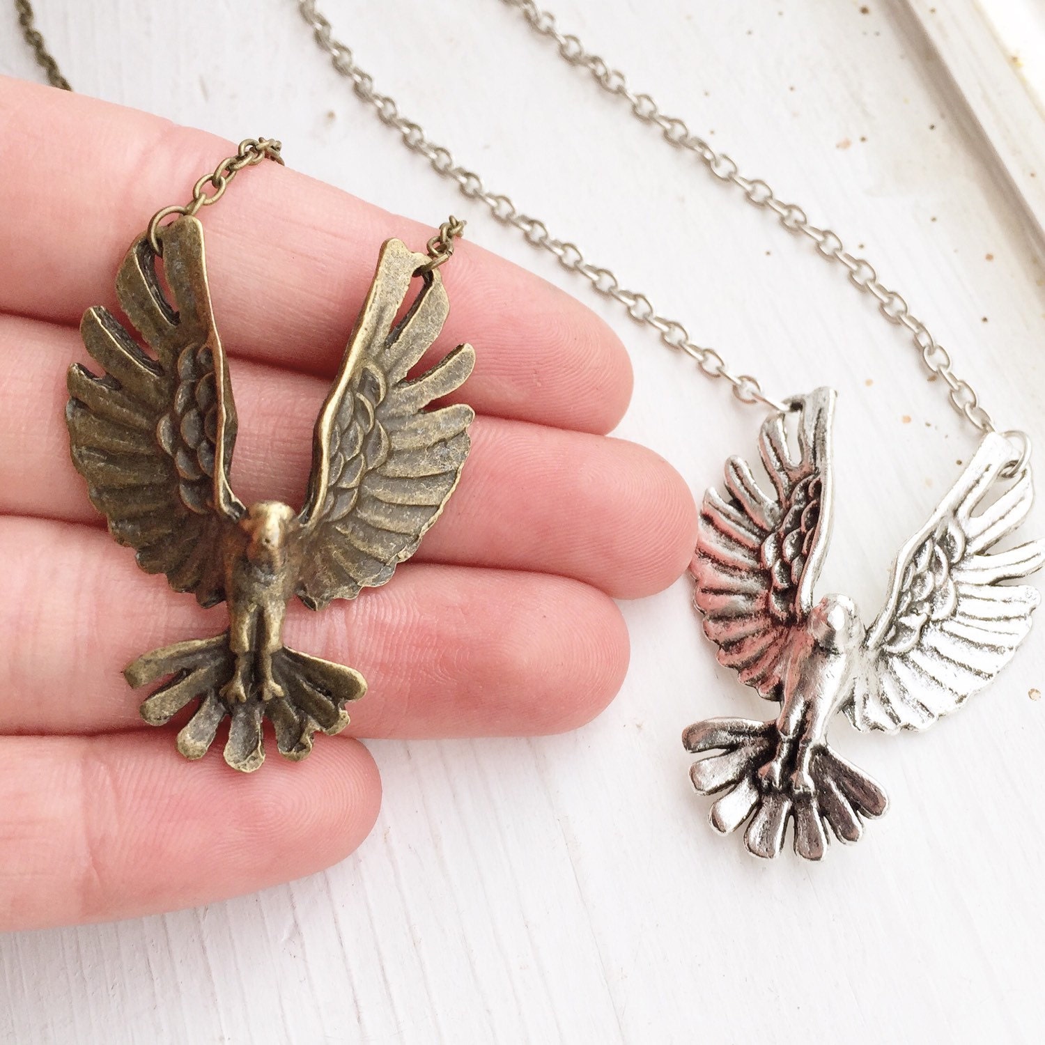 Hawk Necklace Bird of Prey Eagle Falcon Unisex Pendant - Etsy