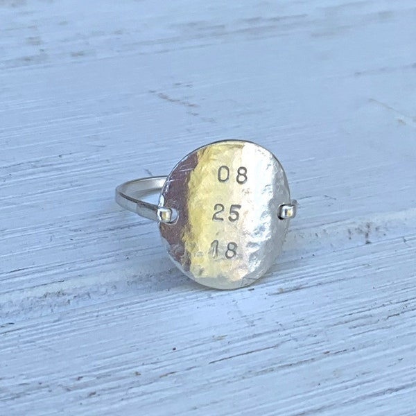 Date Ring - Etsy