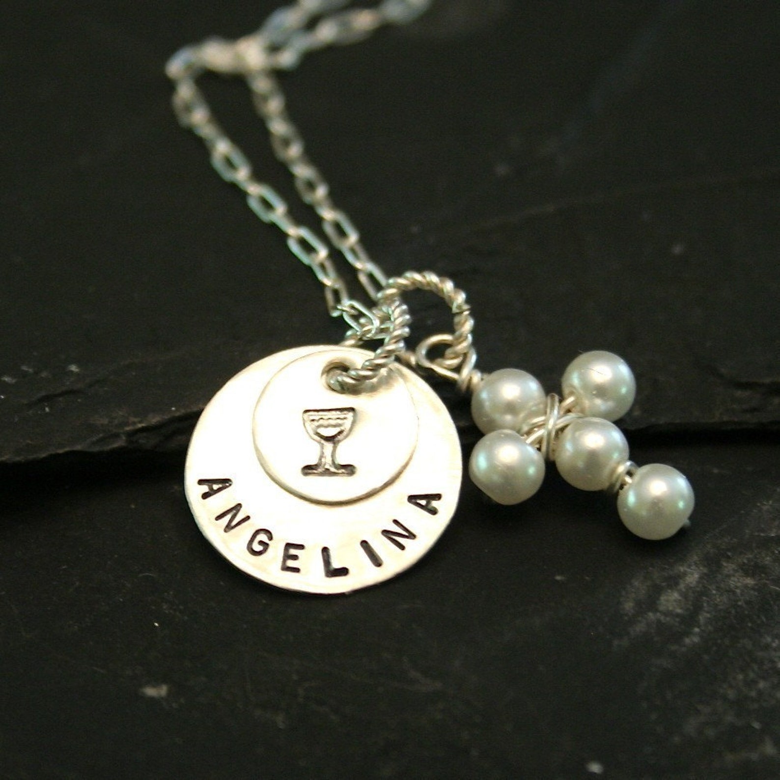 First Communion Necklace Communion Jewelry With Pearl or - Etsy