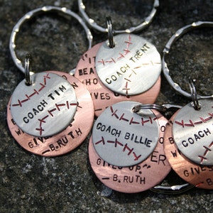 Baseball Player/coach Keychain - Etsy
