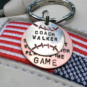 Baseball Player/coach Keychain - Etsy