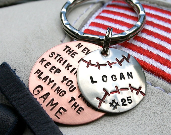 Baseball Player/coach Keychain - Etsy