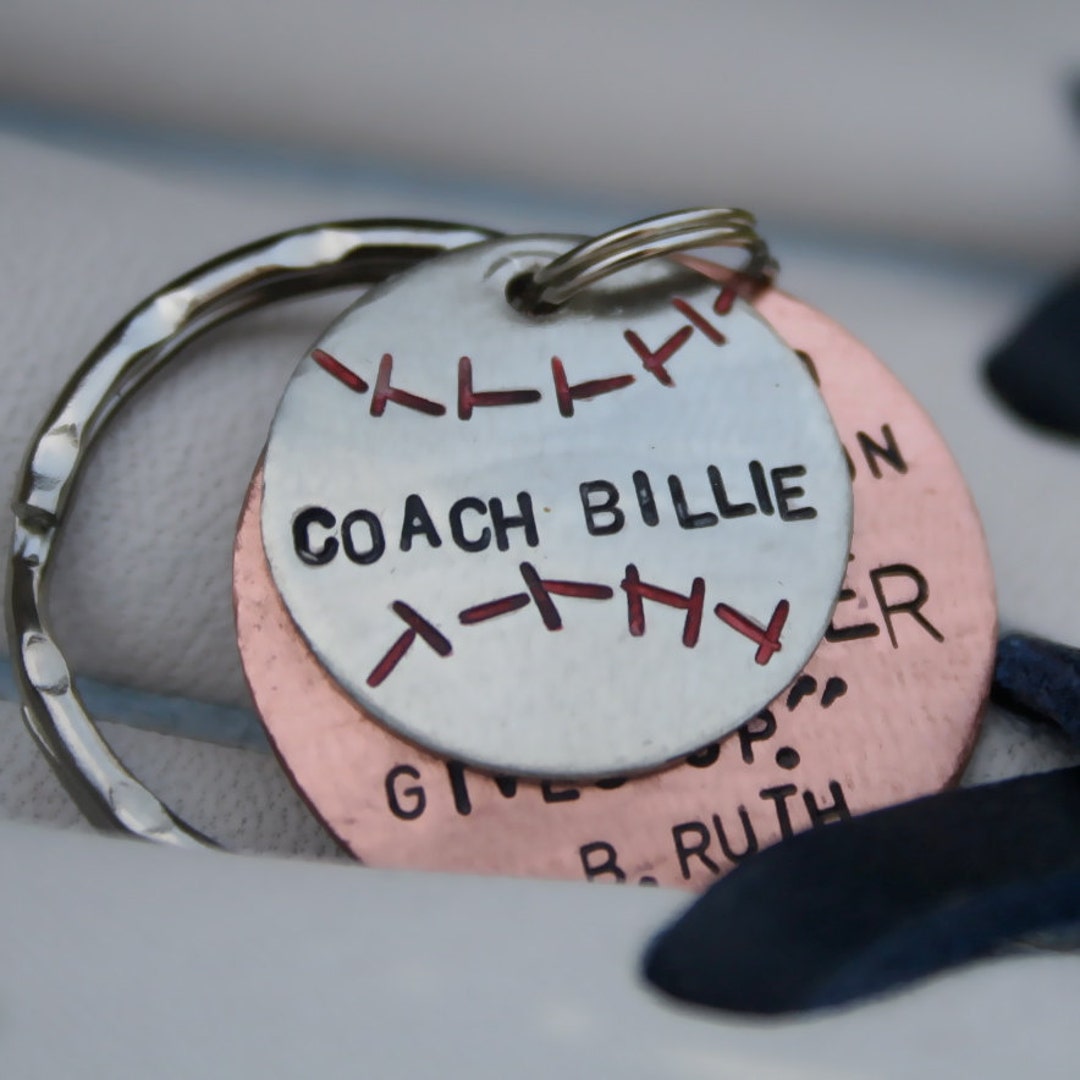 Baseball Player/coach Keychain - Etsy