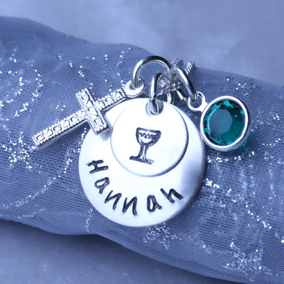 Communion - Sterling 1st Communion Necklace - First Holy Communion - Etsy