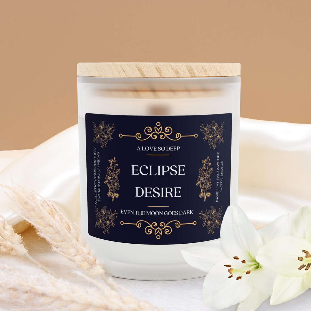 Eclipse Desire, Dark Romance Candle, Romantasy Gift, Aesthetic Home Decor, Self-care Gifts, Dark ...
