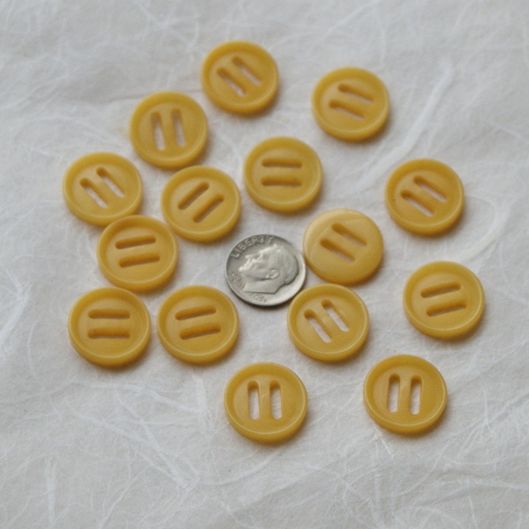 15 Ribbon Sliders, Yellow Slider Buttons, 3/4" Sewing, Crafting ...