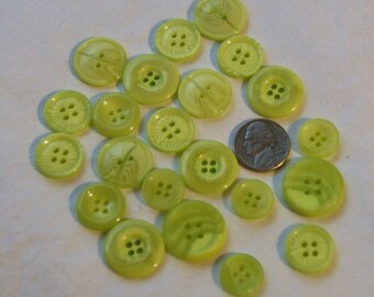 Lime Buttons - Etsy