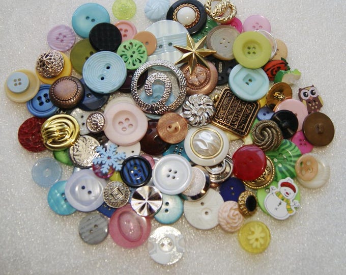 100 Buttons Grandmas Button Collection , New Buttons, Starter Kit ...