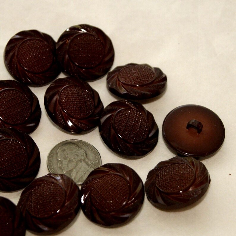 15 Brown Shank Buttons, Matching Buttons, Crafting , Jewelry (ZZ 52) - Etsy