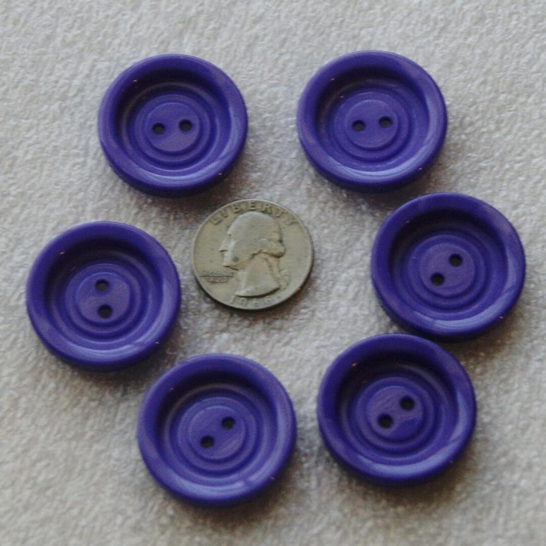 12 Purple Buttons, 1 1/4 Large Buttons, Sewing, Crafting AH 167 - Etsy