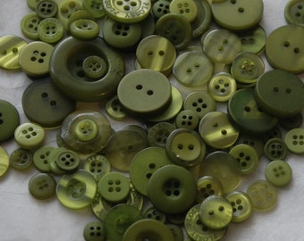 Olive Green Buttons | Etsy