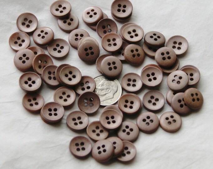 50 Brown Buttons, 7/16" Buttons, Tan Brown, Sewing, Crafting (az 9a) - Etsy